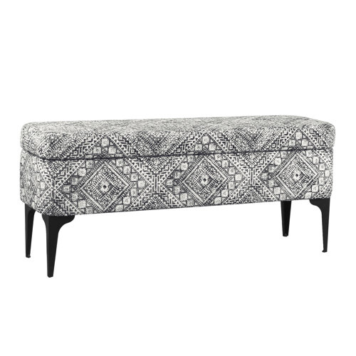 Wade Logan® Ameelya 100 Polyester Upholstered Storage Bench And Reviews